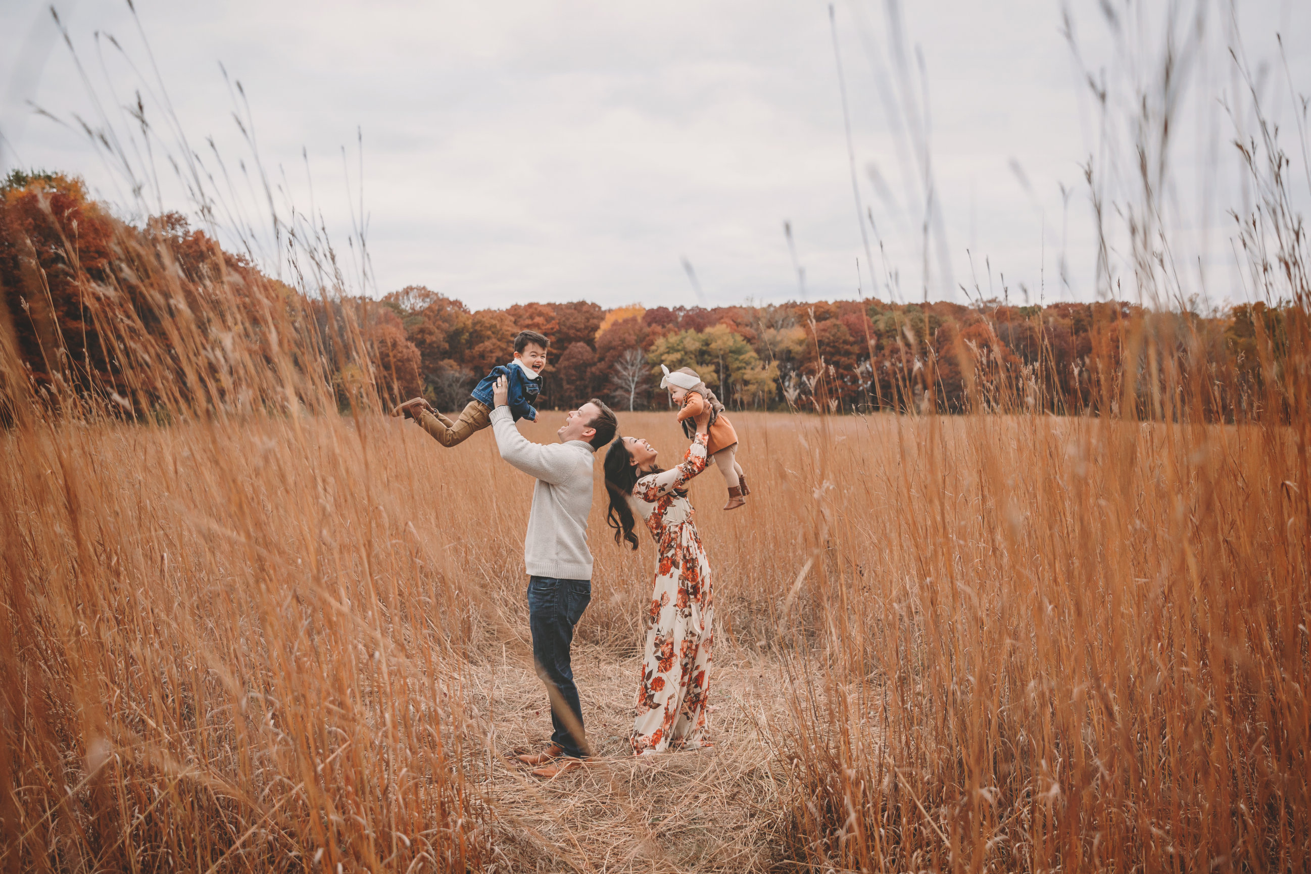 Fall Family in Style Tamarack Nature Center Minneapolis Photographer