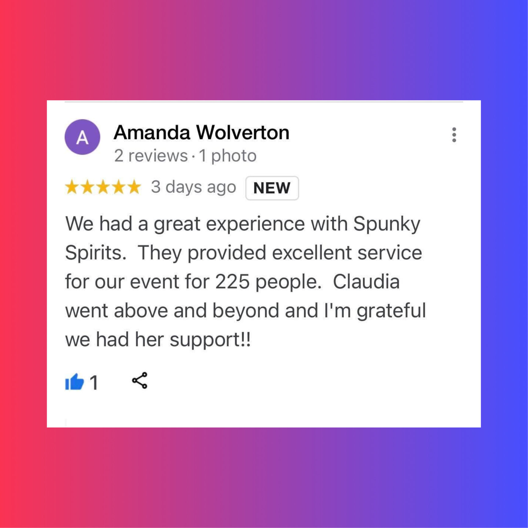 Reviews - Spunky Spirits