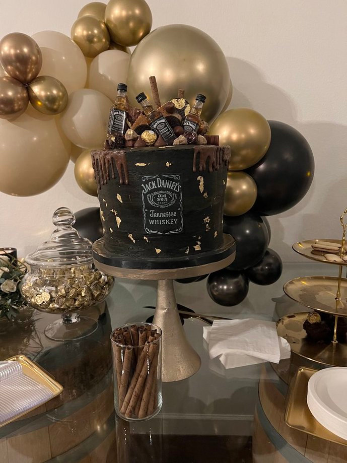 Meryl Champagne Cake Stand - Action Rental Center