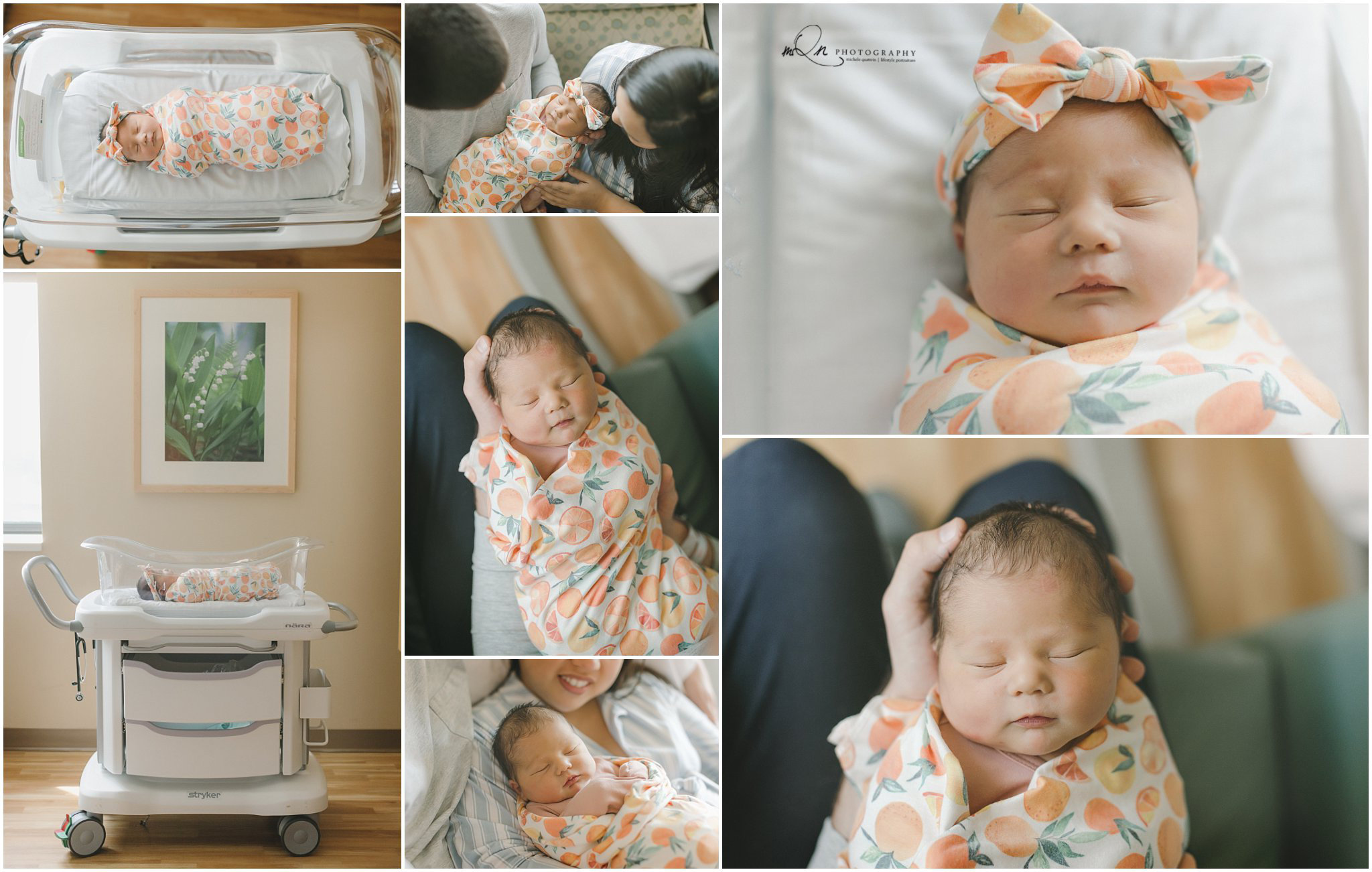 Fresh 48 Photo Session with Newborn Baby Girl