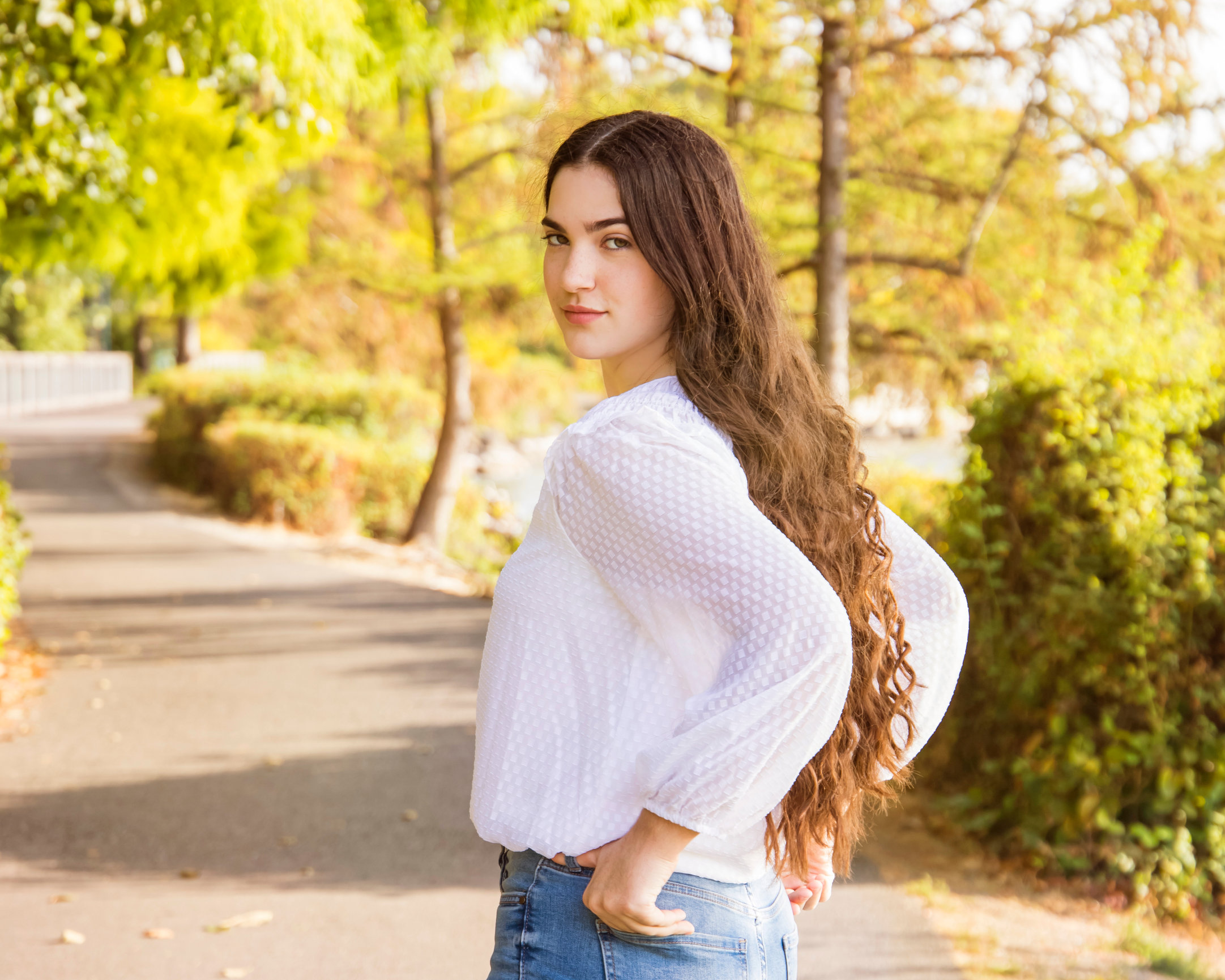 Senior Portraits at Gene Coulon (Fall) - Nicole Soper Photography