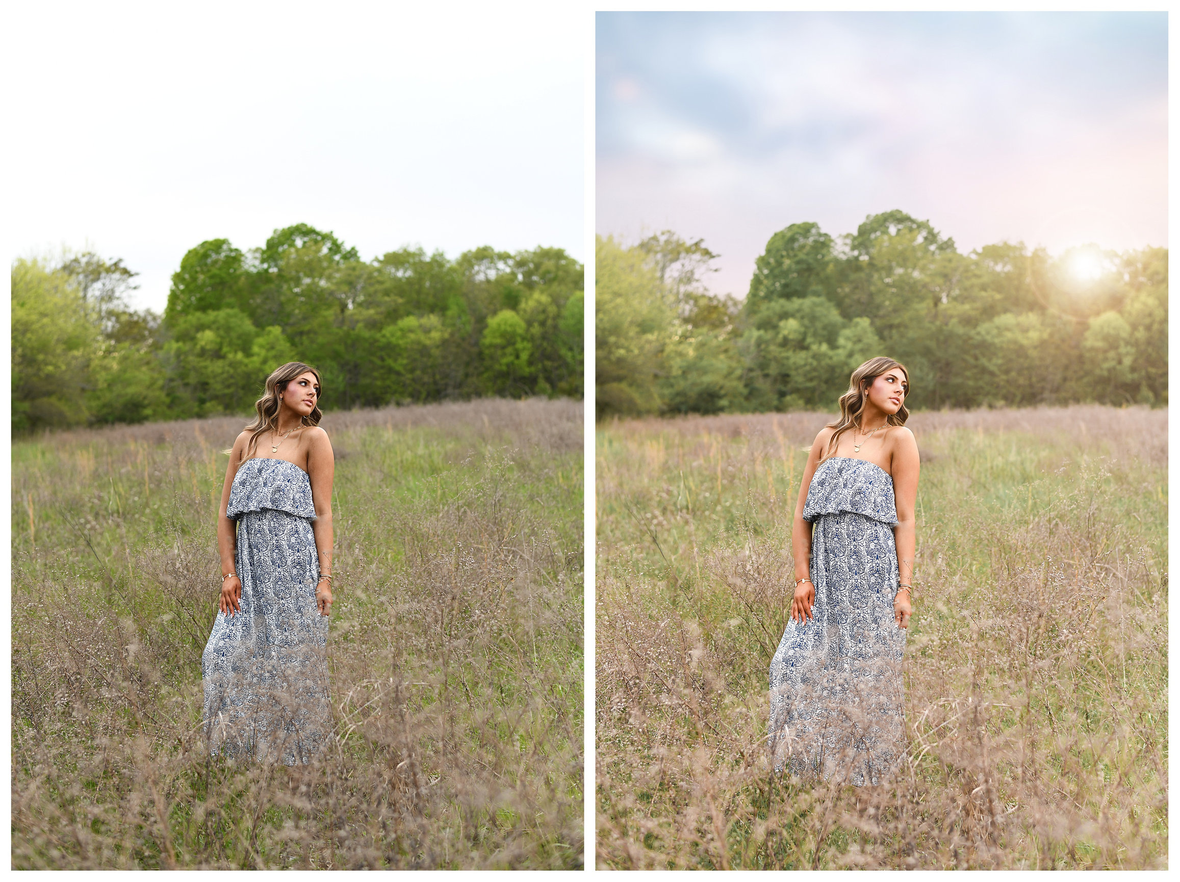 Senior Photo Glow-Up | Mocksville NC Before & After Edit