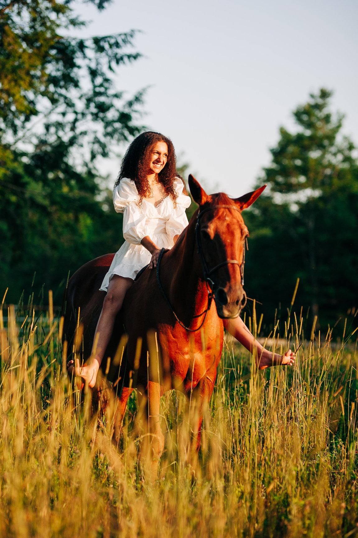 Lucia's Senior Photos at Dog Day Farm Pownal