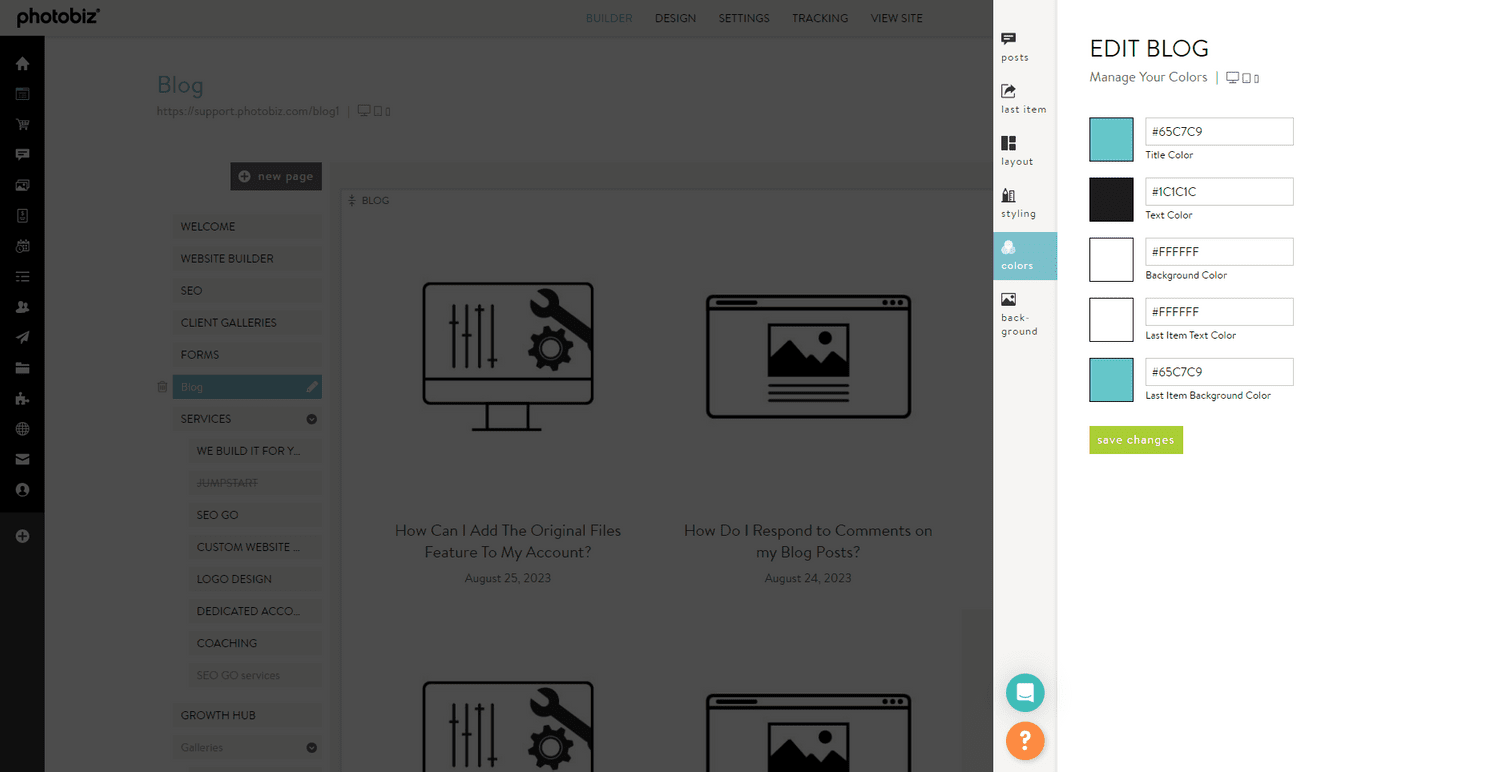 How To Use Blog Blocks - PhotoBiz Knowledge Base