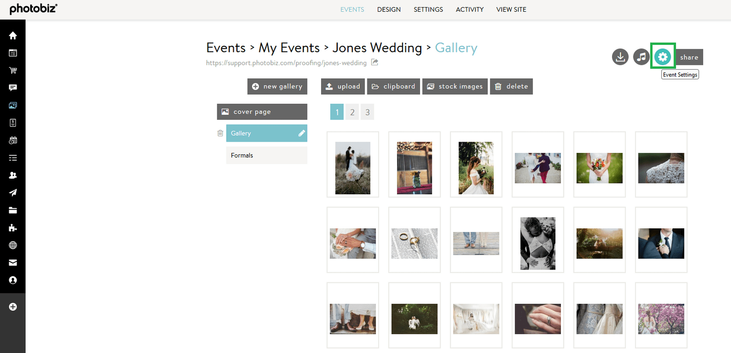 How Do I Modify My Client Galleries Event Settings? - PhotoBiz ...