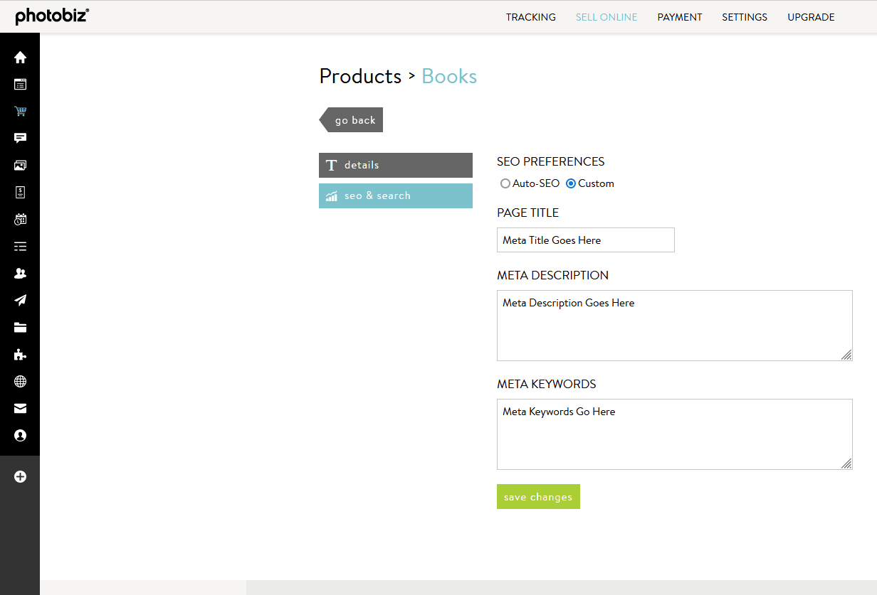 How Do I Set Up Product Categories? - PhotoBiz Knowledge Base