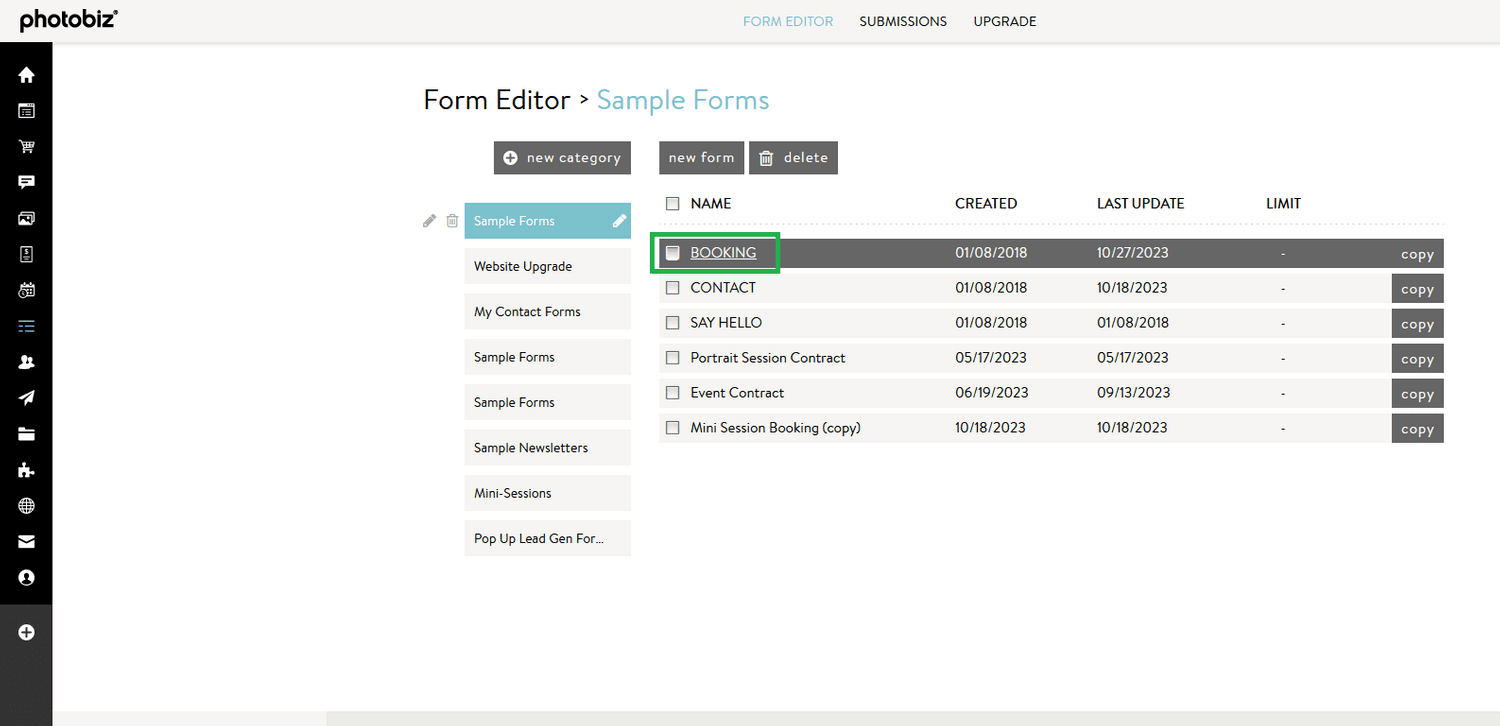How Do I Edit The Radio Button Choices On My Form Photobiz Knowledge Base