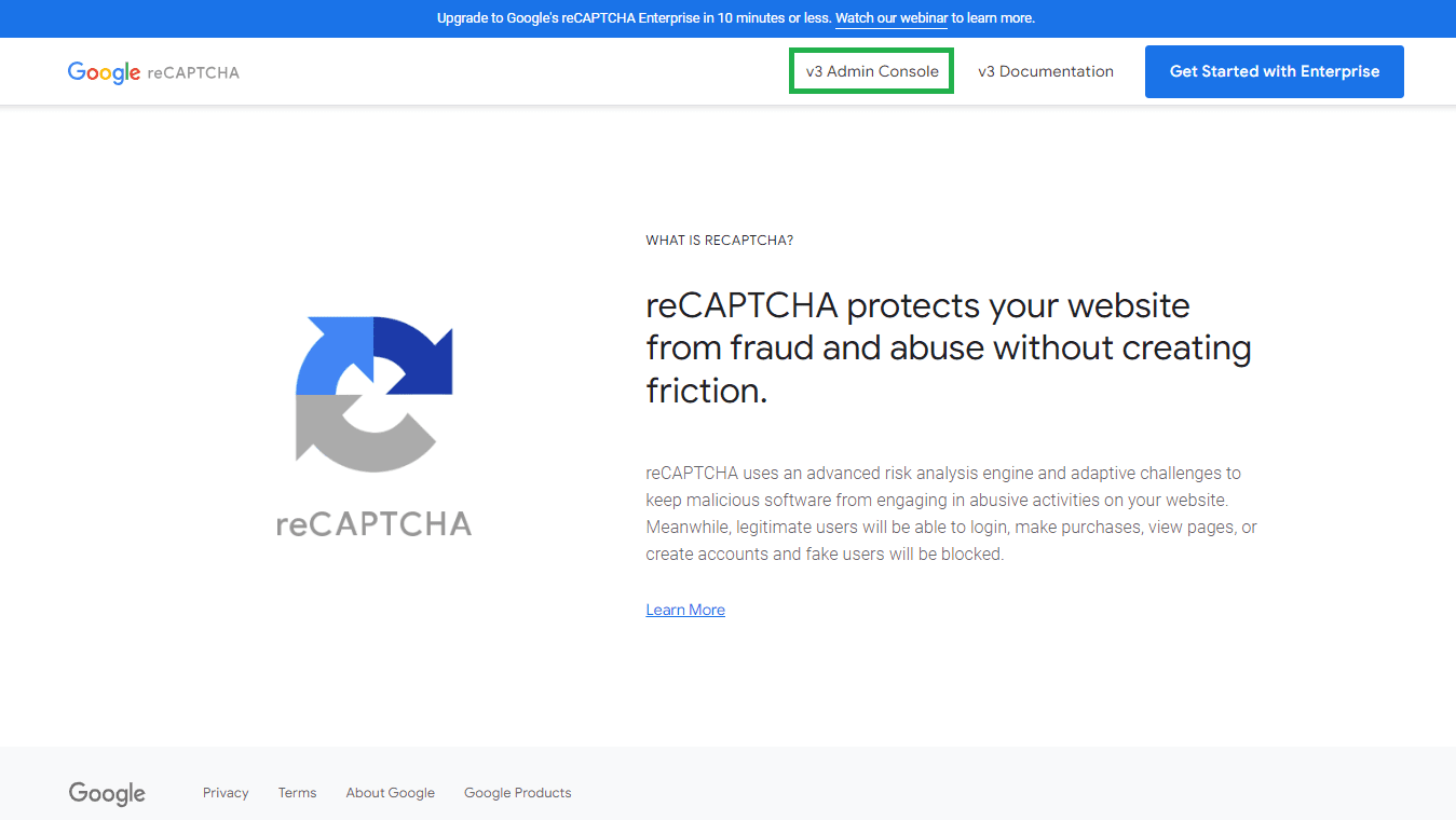 How To Adjust Security Preferences in Google reCAPTCHA - PhotoBiz Knowledge Base