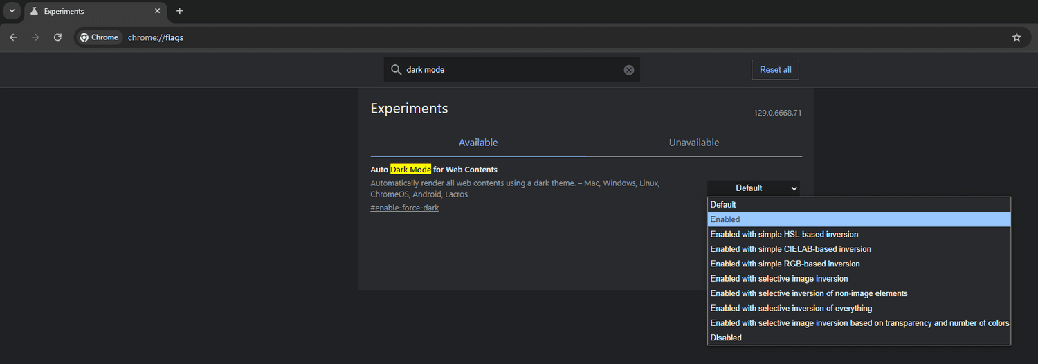 How to Enable Dark Mode for All Websites on Google Chrome - PhotoBiz ...