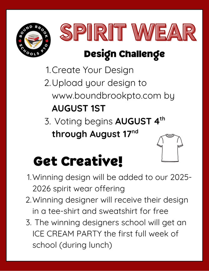 SPIRIT WEAR CONTEST - BOUND BROOK PTO