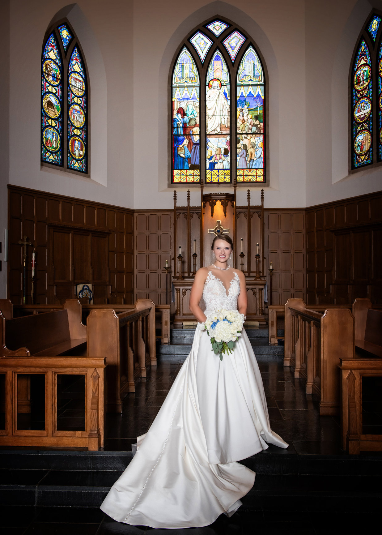 Colton and Madison Marry at Phillips Chapel in Greensboro - Aesthetic ...