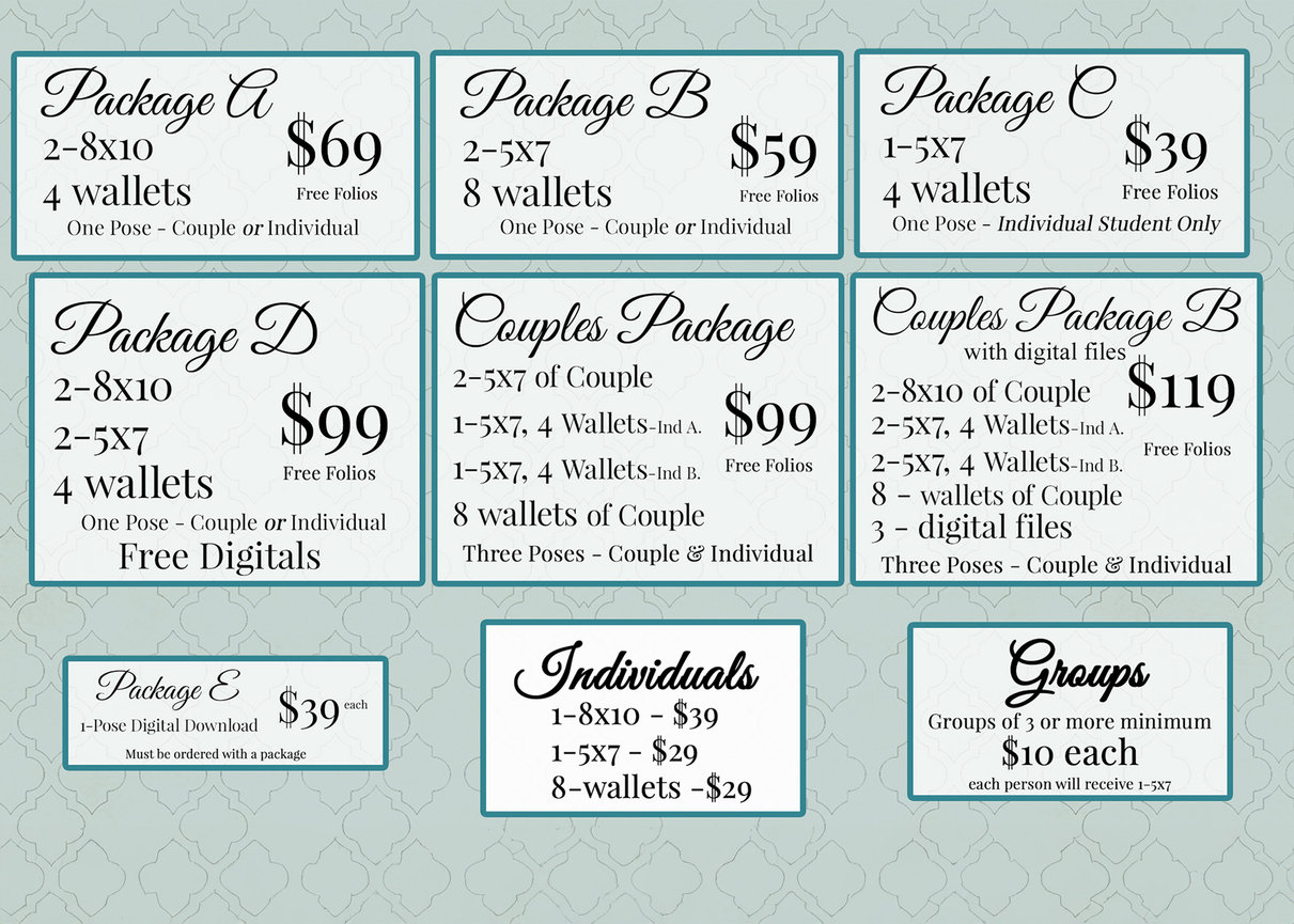 Prom Packages - William Edwards Photography