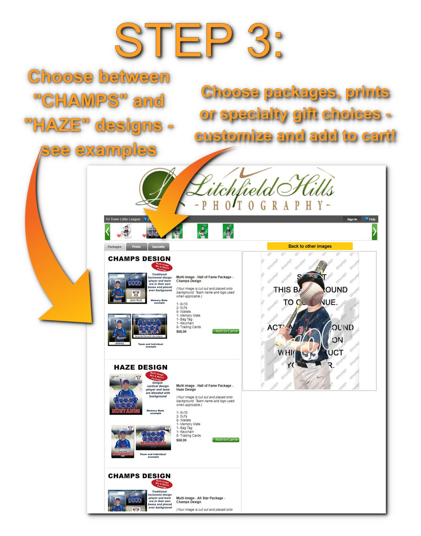 Sports Ordering Instructions - Litchfield Hills Photography