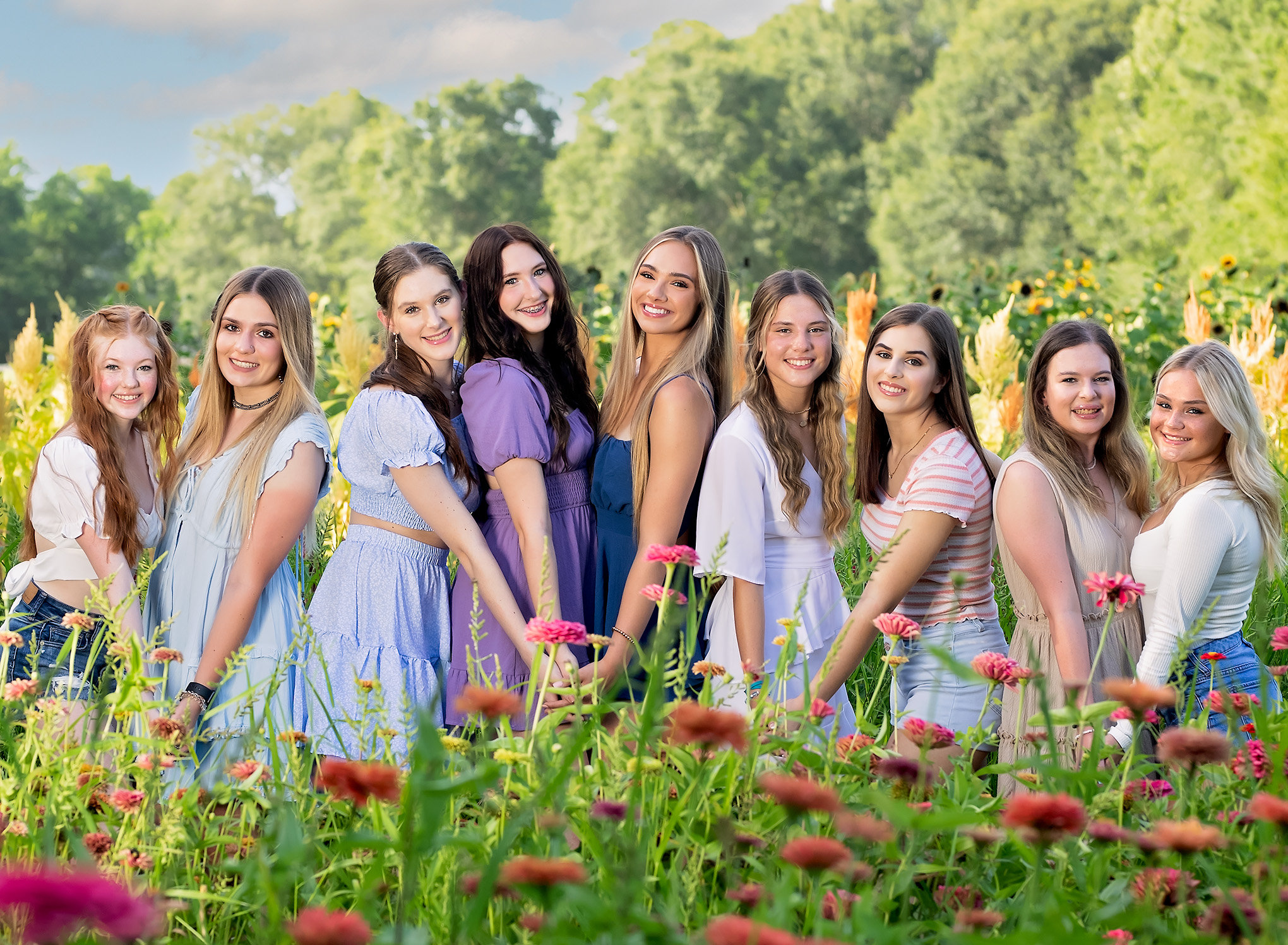 Houston Area High School Senior Mini Session - Flower Farm Mini Session ...