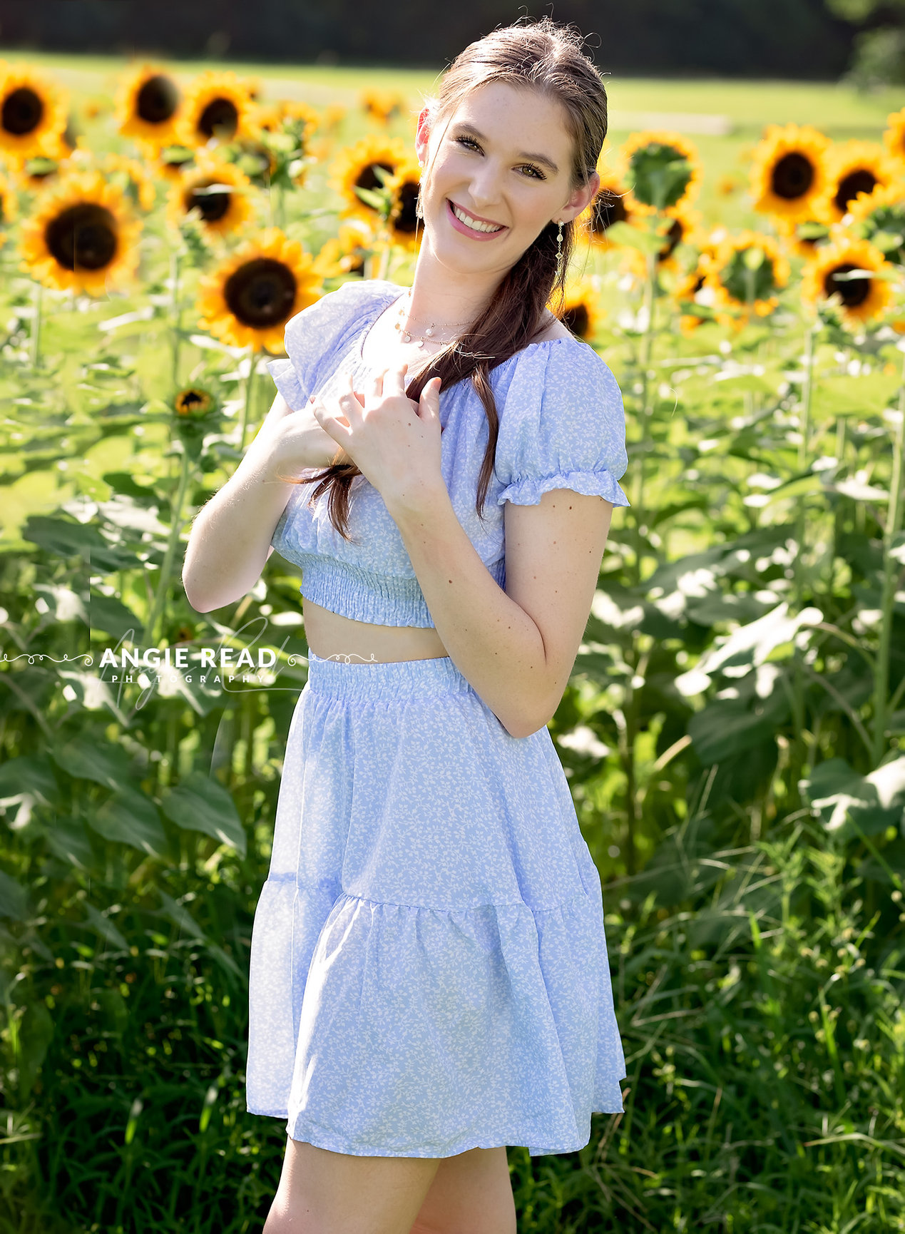 Houston Area High School Senior Mini Session - Flower Farm Mini Session ...